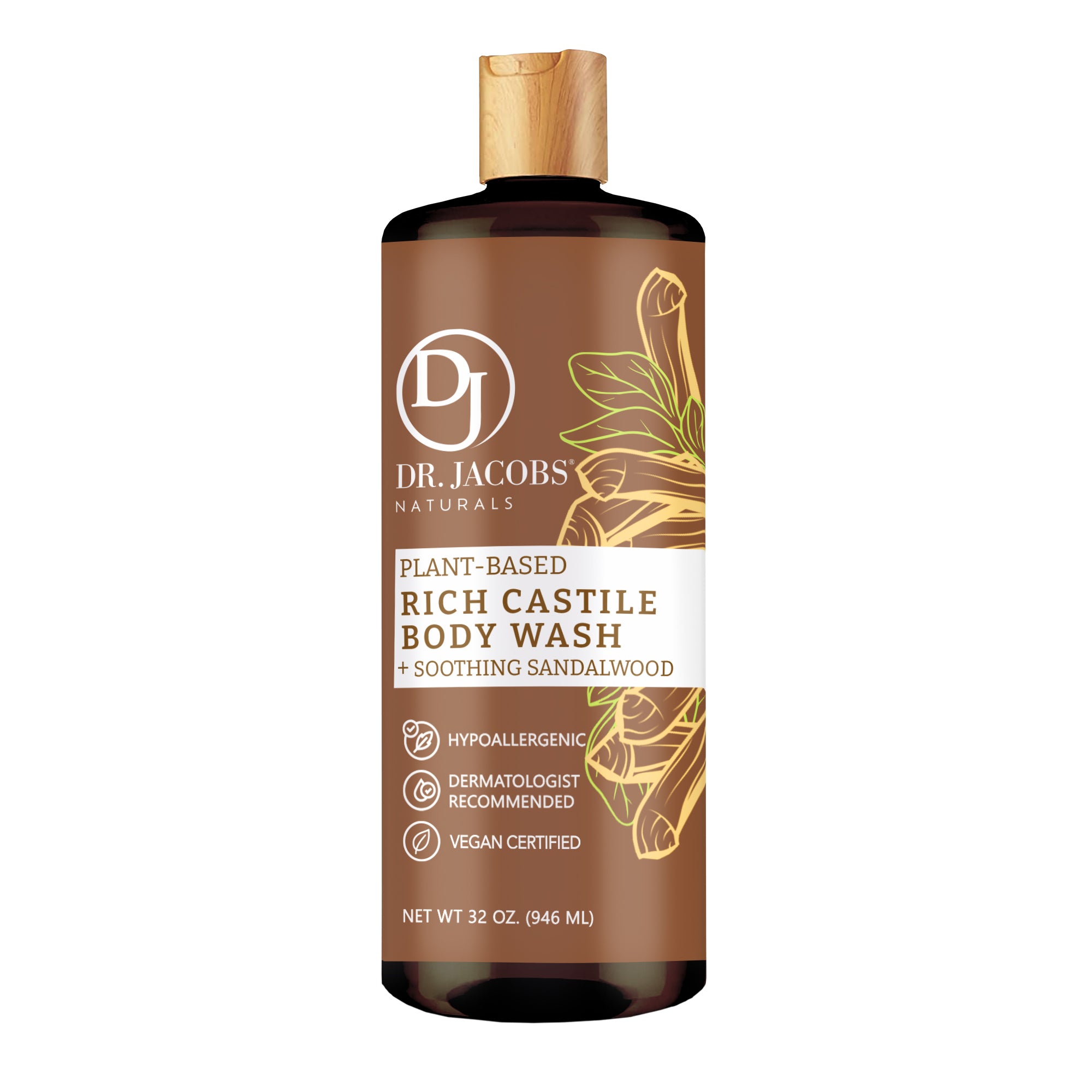 Sandalwood Reset Castile Body Wash – Dr. Jacobs Naturals